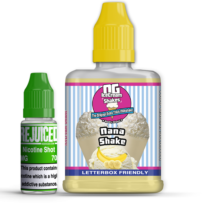 Nana Shake - E liquid Shortfill with free nicotine shot